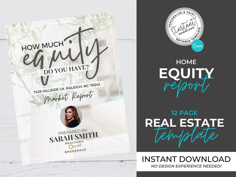 Home Equity Report CMA Packet Real Estate Template - Etsy