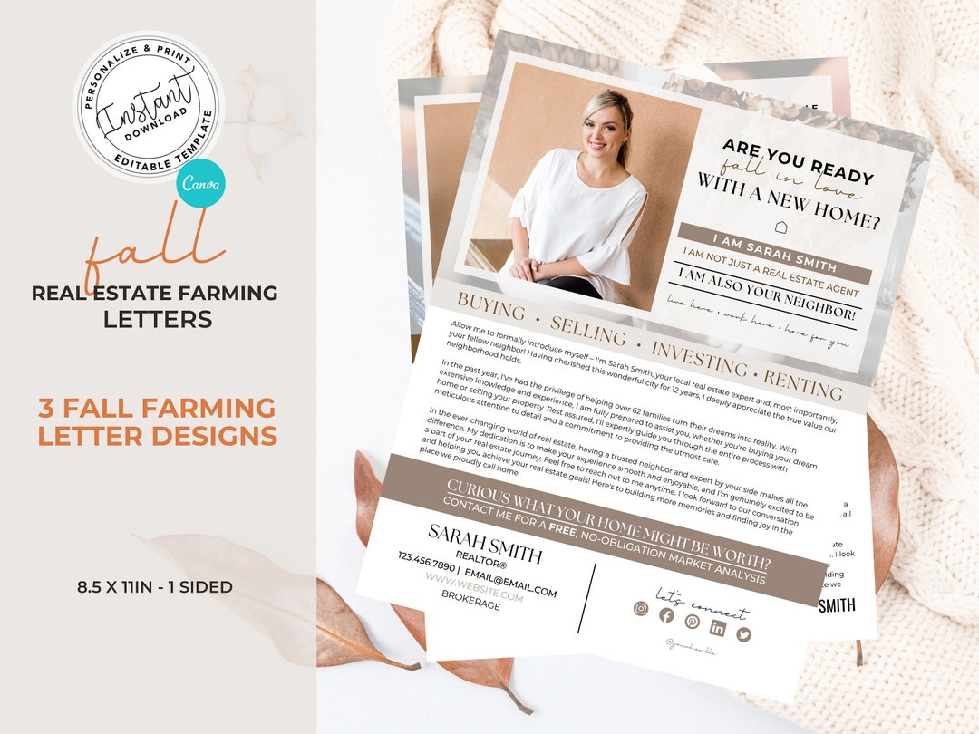 Fall Real Estate Letter, Hello Neighbor Letter, Farming Letter ...