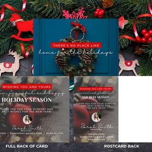 Canva Editable Christmas Card Template, Entrepreneur Holiday Card ...
