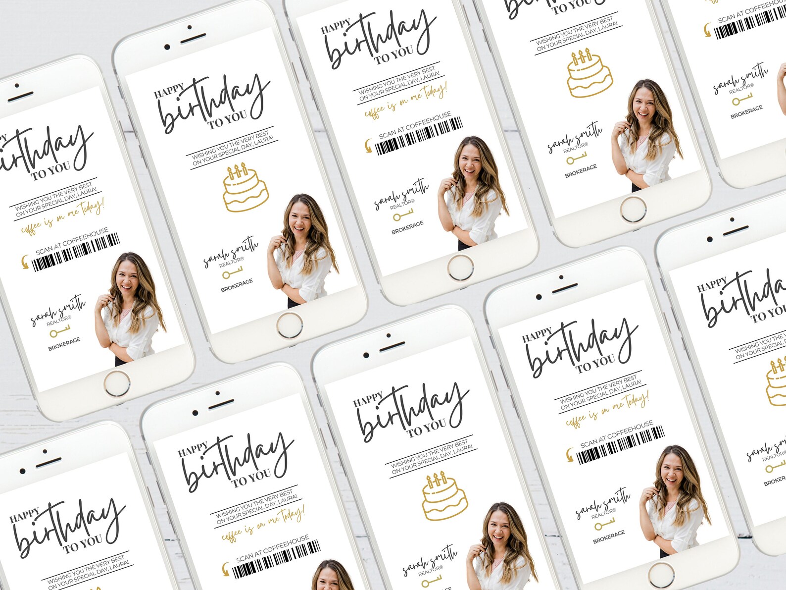 Real Estate Birthday Text Message, Happy Birthday Card, Real Estate ...