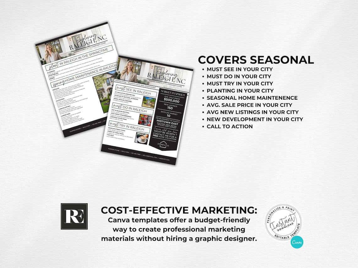 Local Neighborhood Flyer, Community Guide, Real Estate Marketing ...