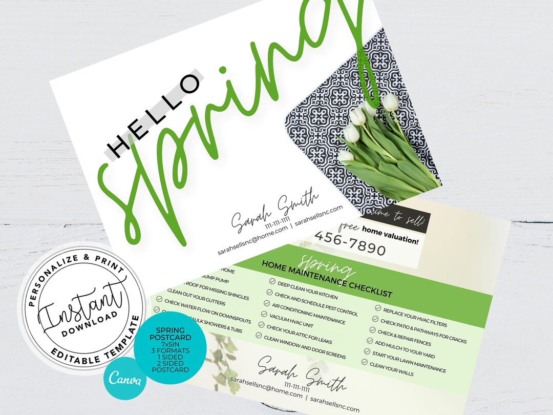 Real Estate Spring Postcards, Agent Spring Card, Agent Farming Card ...