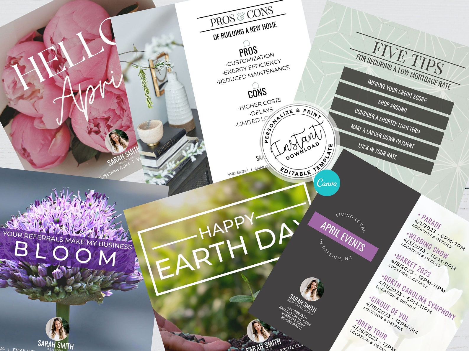 Real Estate April Social Media Post, Real Estate Marketing, Spring ...