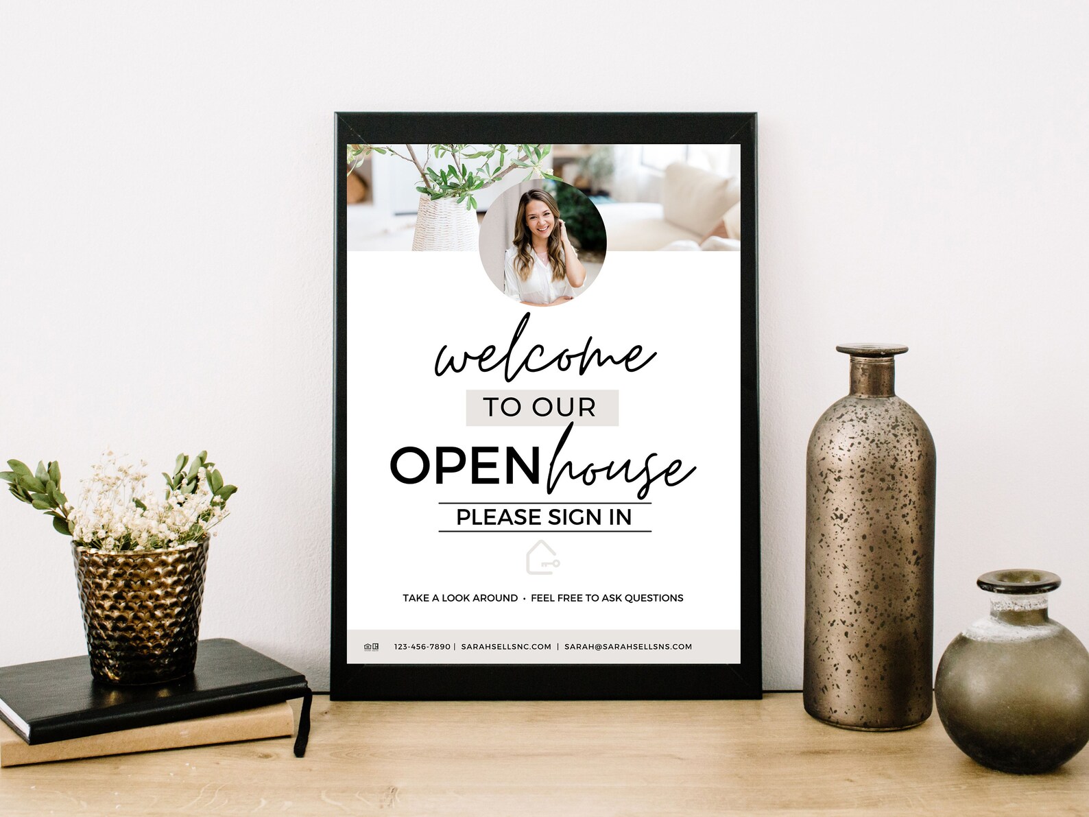 Printable Open House Welcome Sign, Real Estate Marketing, Open House ...