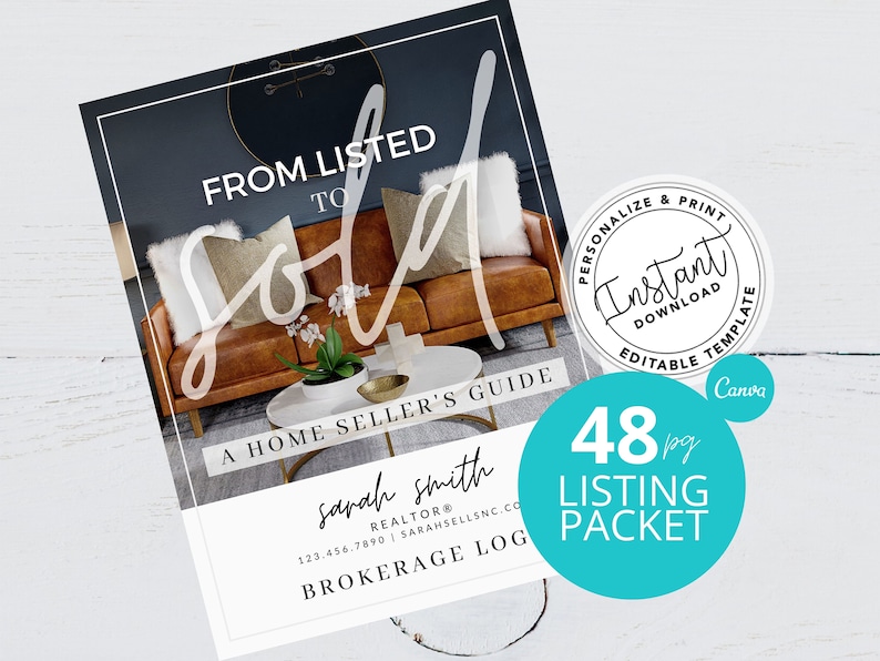 Real Estate Seller Guide Real Estate Seller Packet Real - Etsy