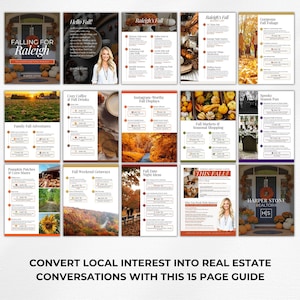 Fall Local Real Estate Guide Template, Editable Canva Lead Magnet ...