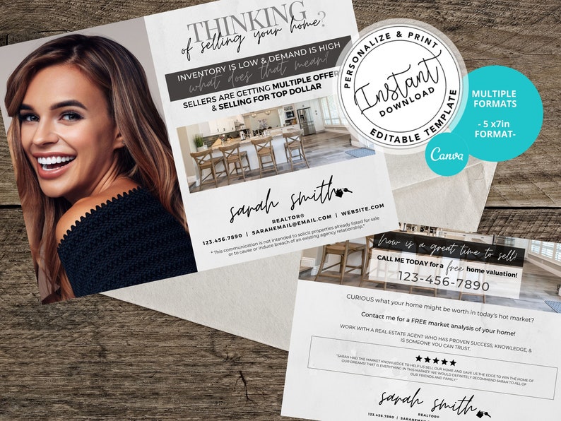 Real Estate Postcard, Agent Thinking of Selling, Real Estate Farming ...