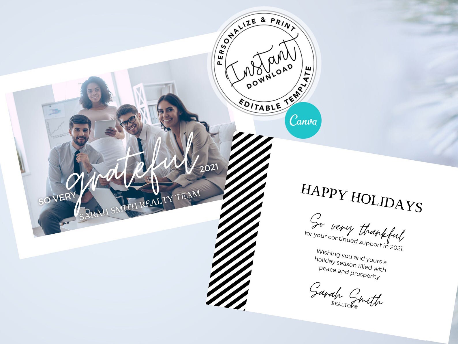 Real Estate Holiday Card Realtor Christmas Card Realtor - Etsy