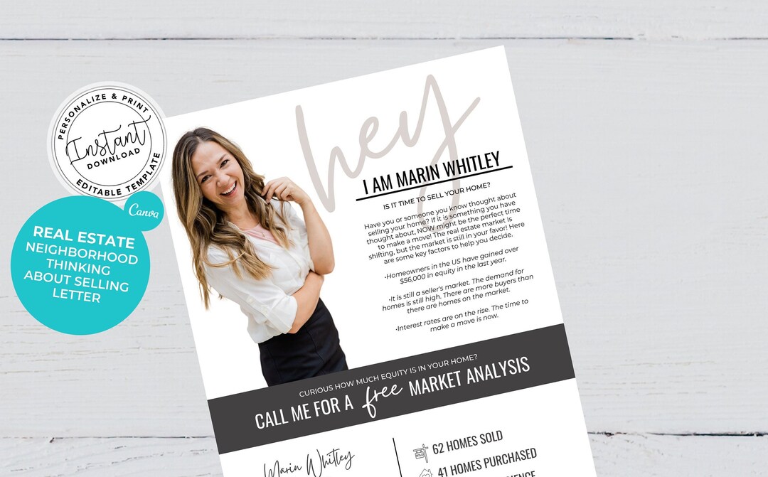 Real Estate Letter, Realtor Hello Neighbor Letter, Realtor Farming ...