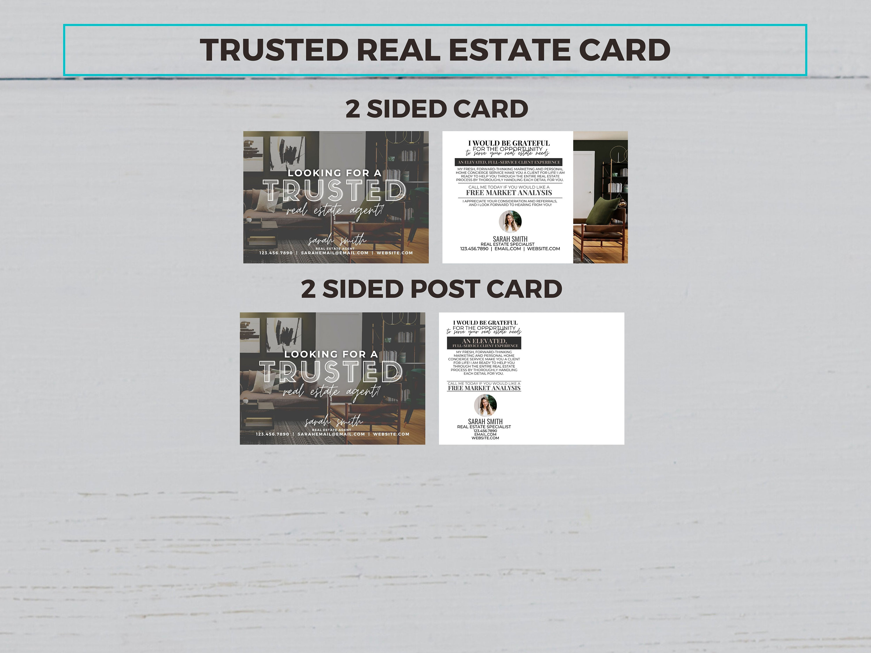 Real Estate Postcard Trusted Real Estate Agent Card Real - Etsy