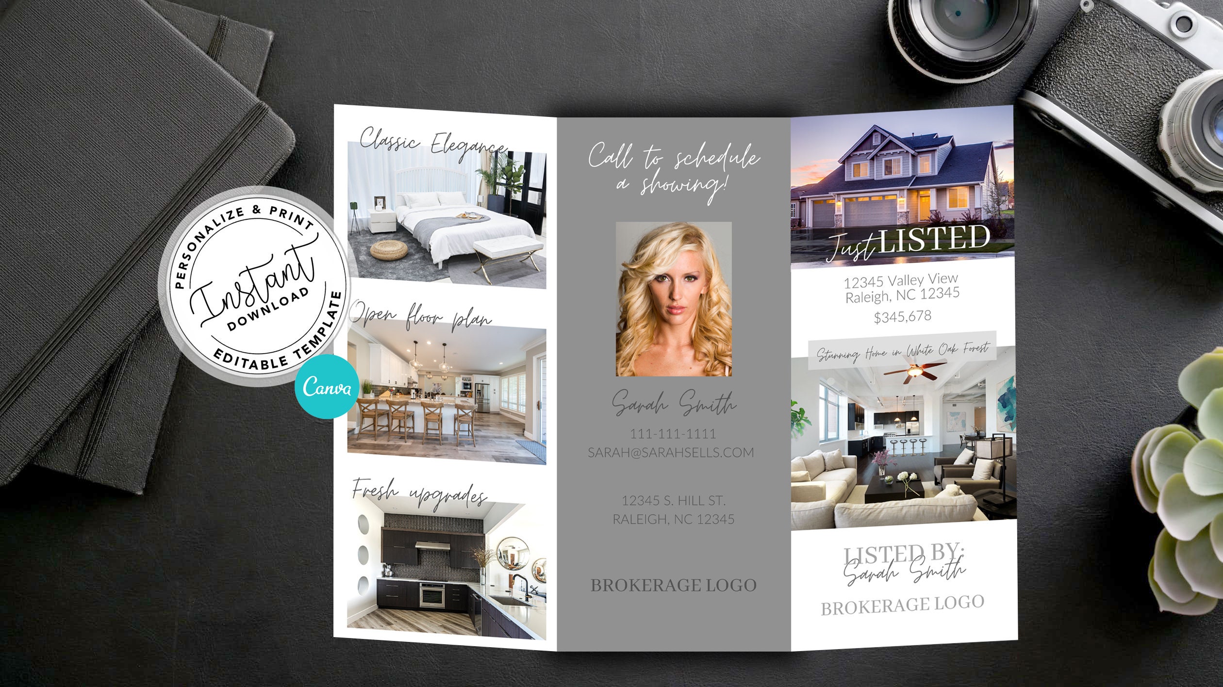 Real Estate Flyer, Real Estate Marketing, Home Seller Brochure, House ...