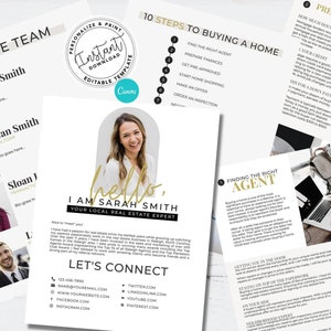 Real Estate Home Buyer and Seller Guide Bundle, Real Estate Template ...