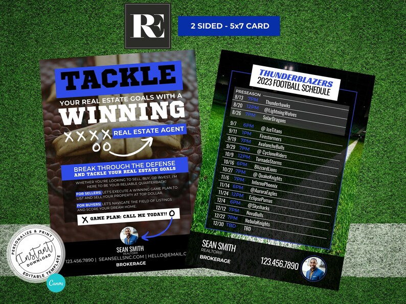 Real Estate Fall Football Schedule, Real Estate Marketing, Agent ...