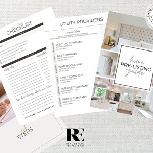 Real Estate Pre-listing Guide, Instant Download, Real Estate Marketing ...