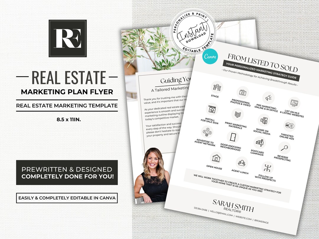 Real Estate Marketing, Marketing Plan Flyer, Pre Listing, Listing ...