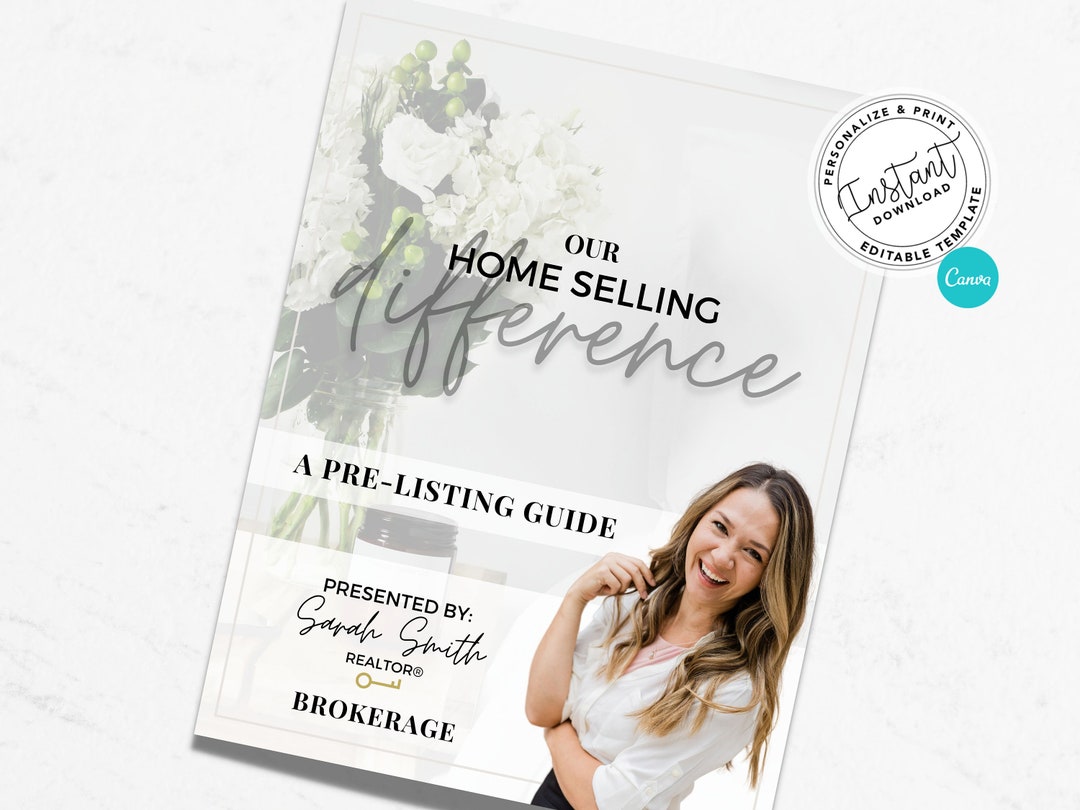 Real Estate Pre-listing Guide, Instant Download, Real Estate Marketing ...