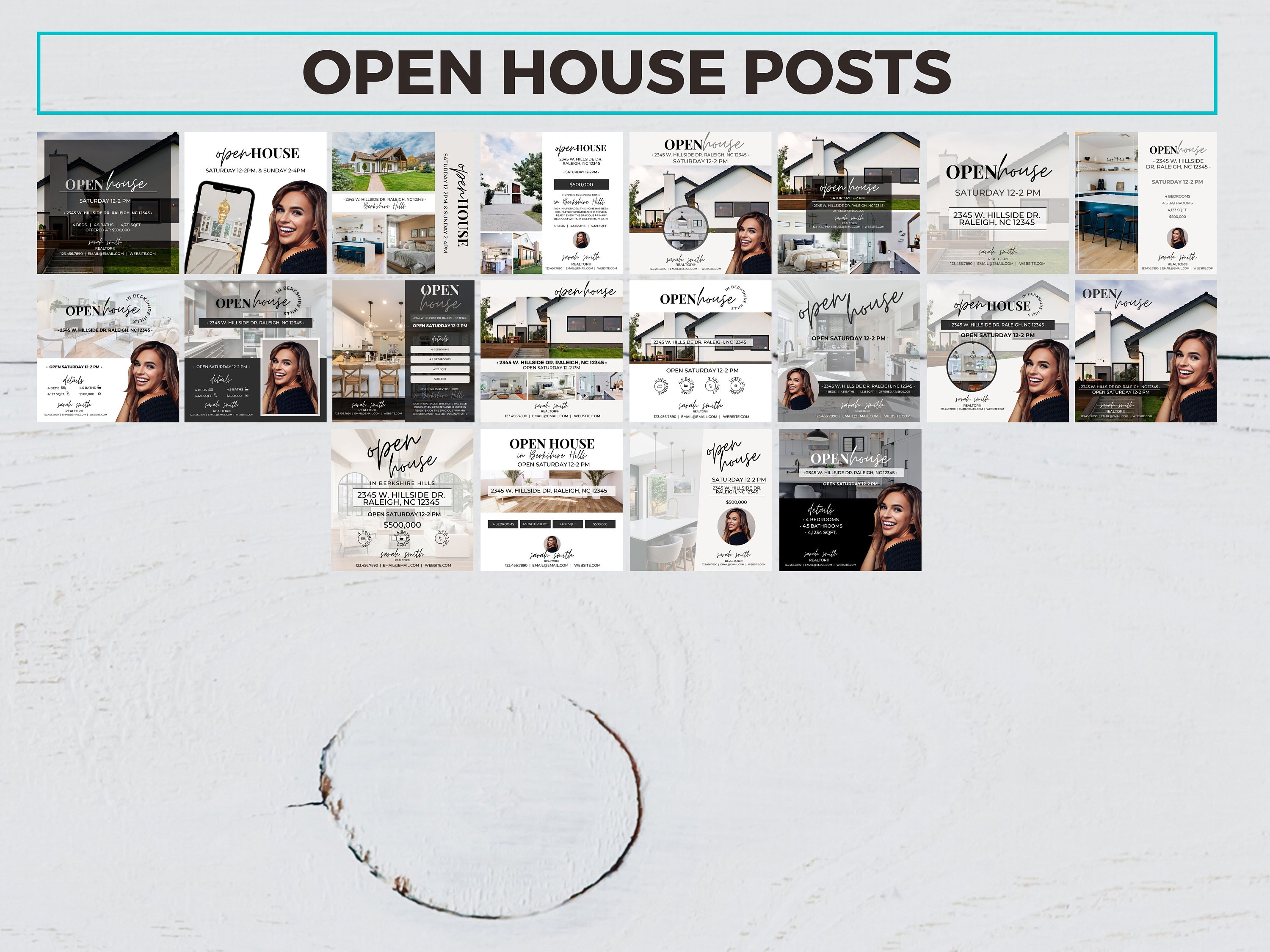 Real Estate Open House Posts Social Media Post Real Estate - Etsy