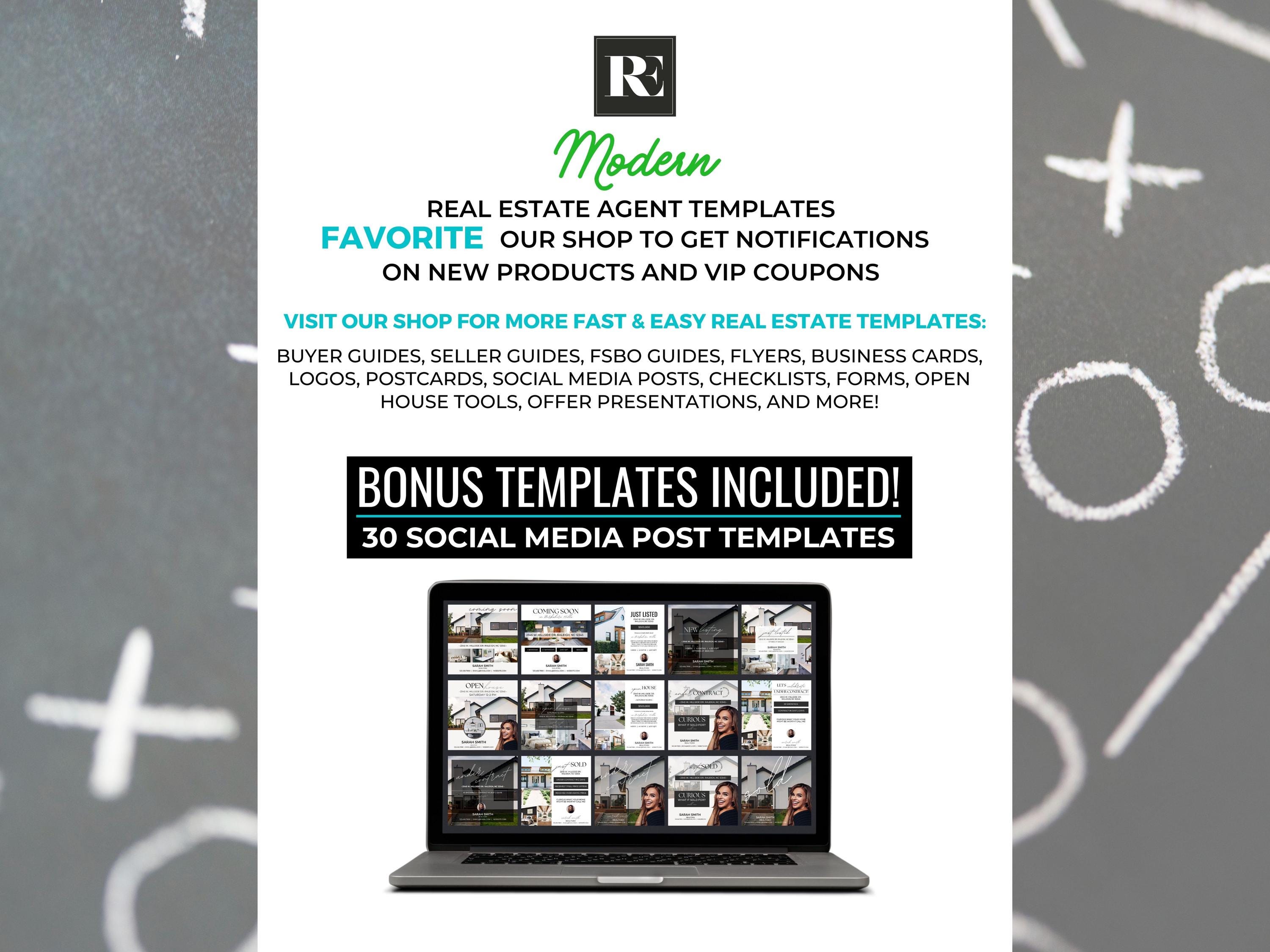 Football Real Estate Pop by Tag Canva Template, Realtor Marketing Fall ...