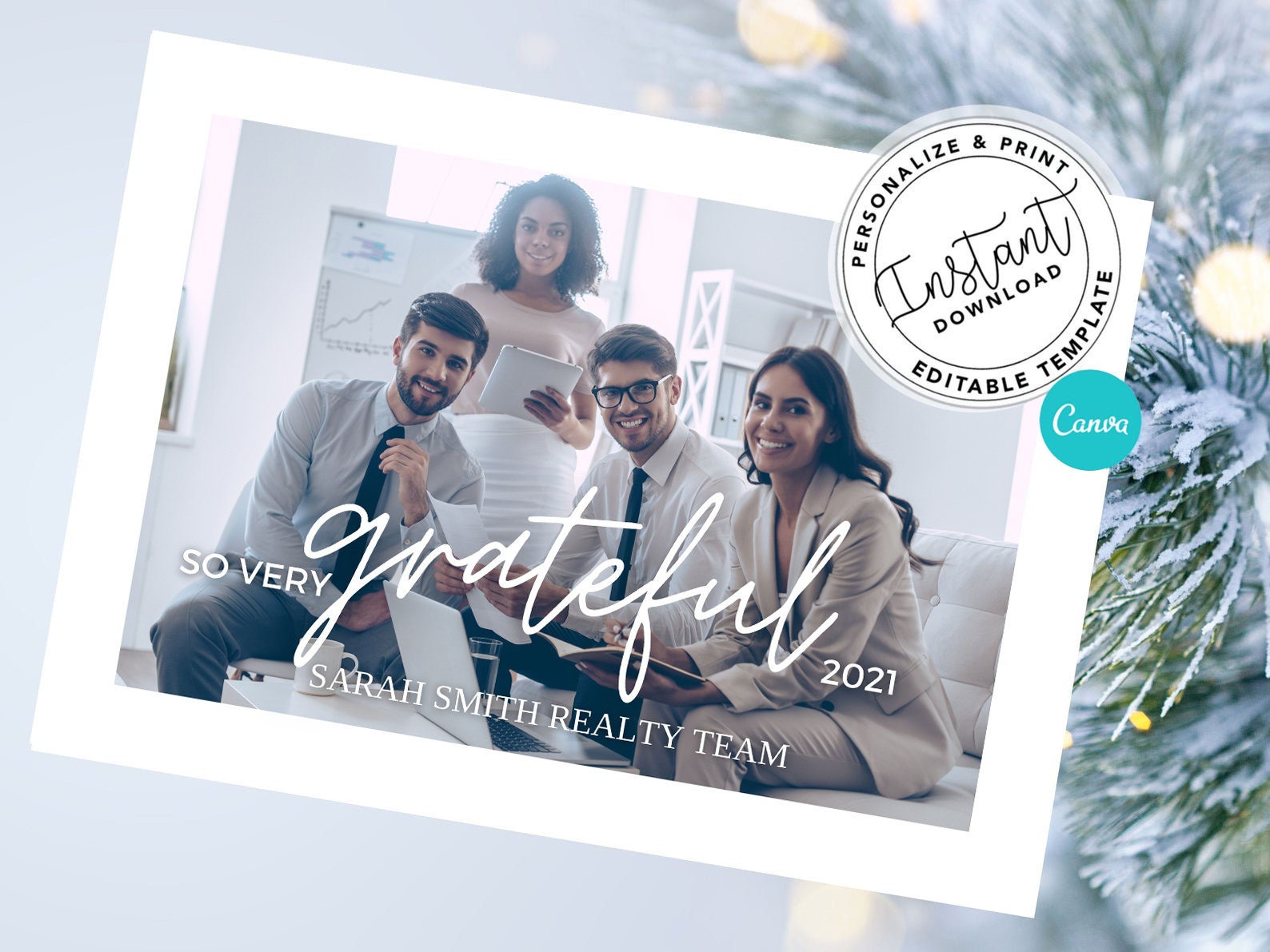 Real Estate Holiday Card Realtor Christmas Card Realtor - Etsy