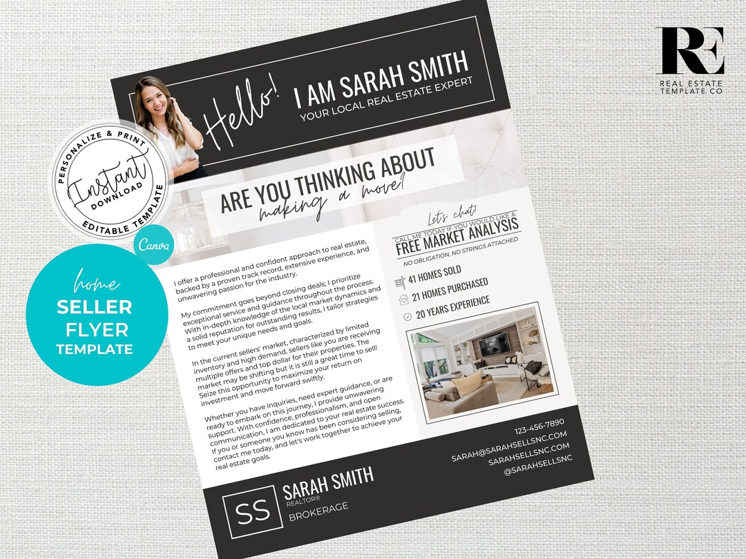 Home Seller Letter, Home Value Letter, Real Estate Marketing, Real ...