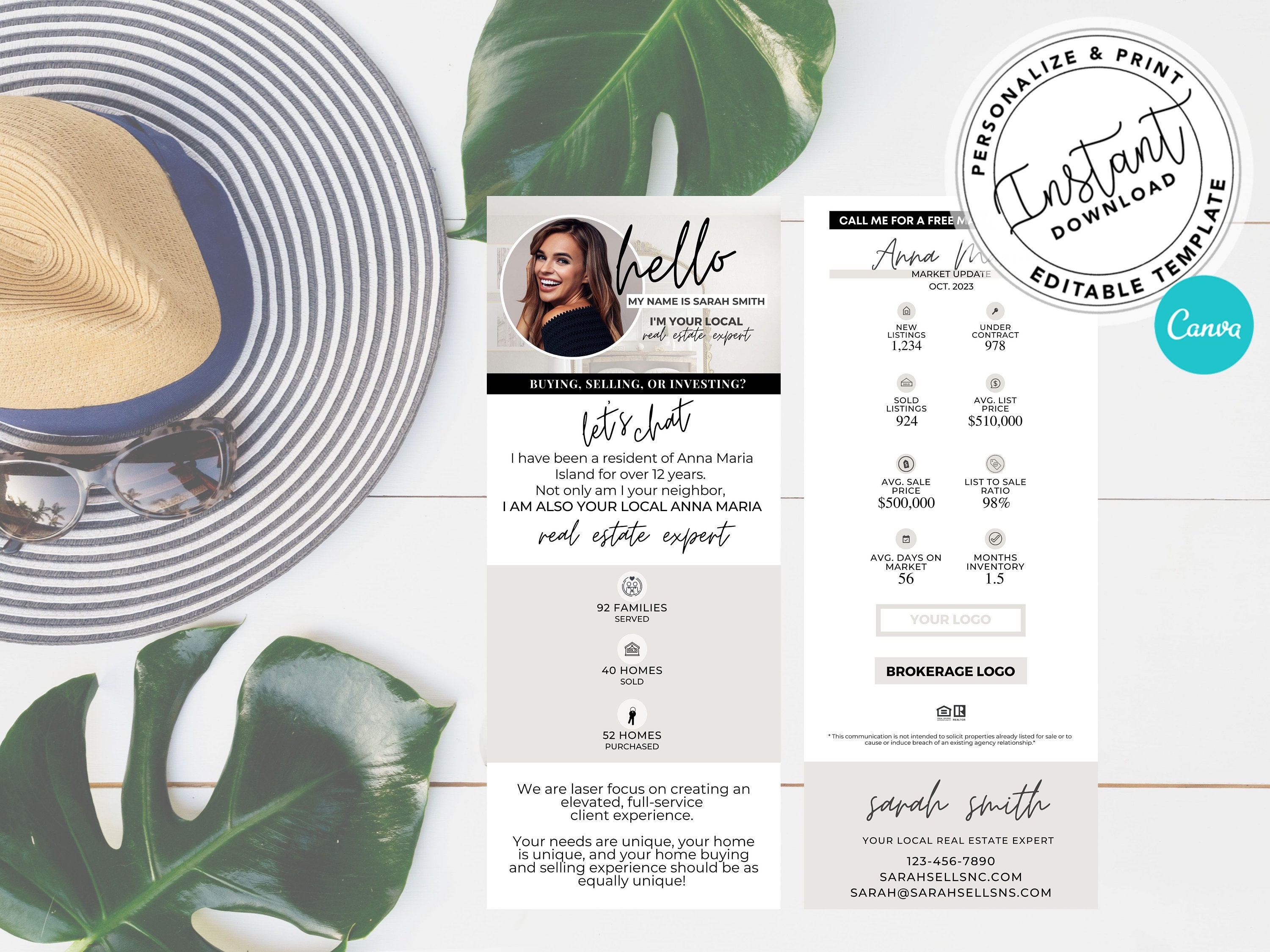 Real Estate Rack Card Real Estate Listing Specialist Real - Etsy