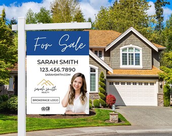 Minimalist Real Estate Sign, for Sale, Listing Yard Sign, Custom for ...