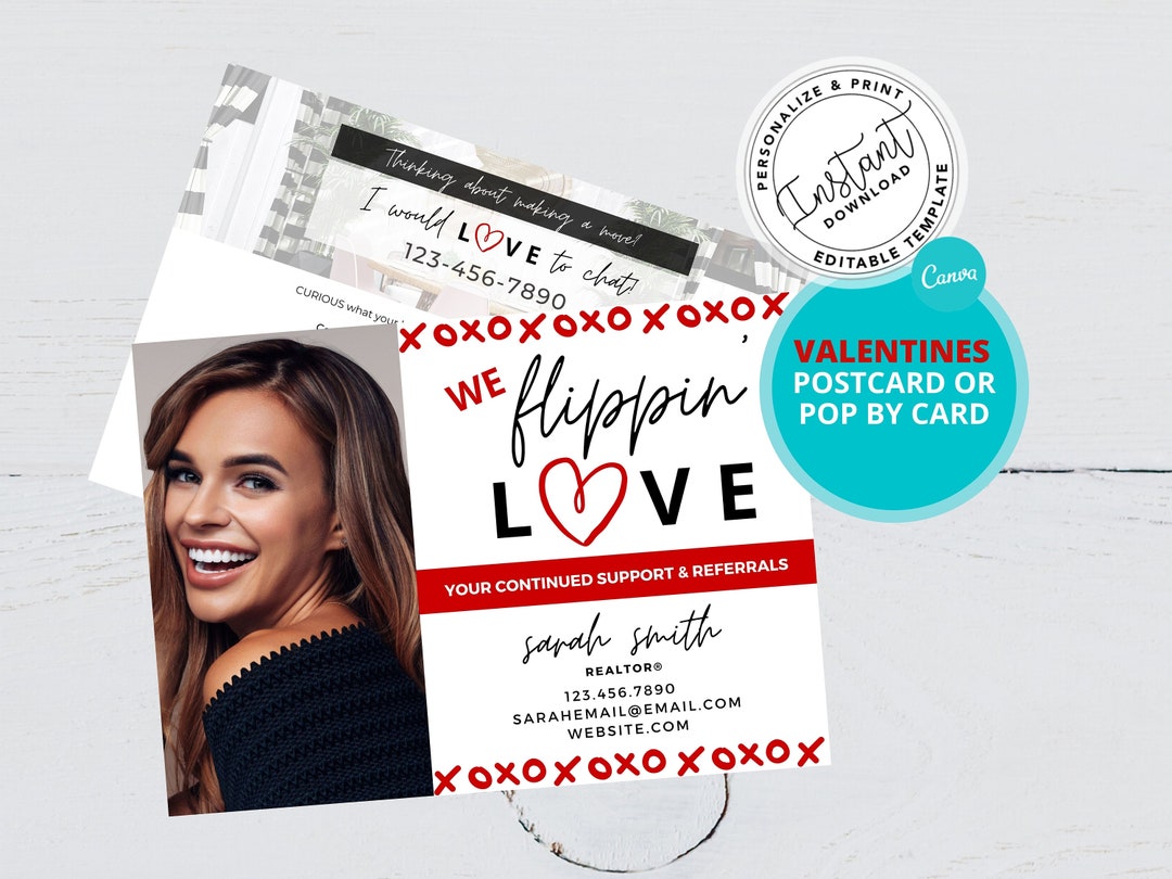 Real Estate Valentine Card, Real Estate Marketing, Agent Pop by Card ...