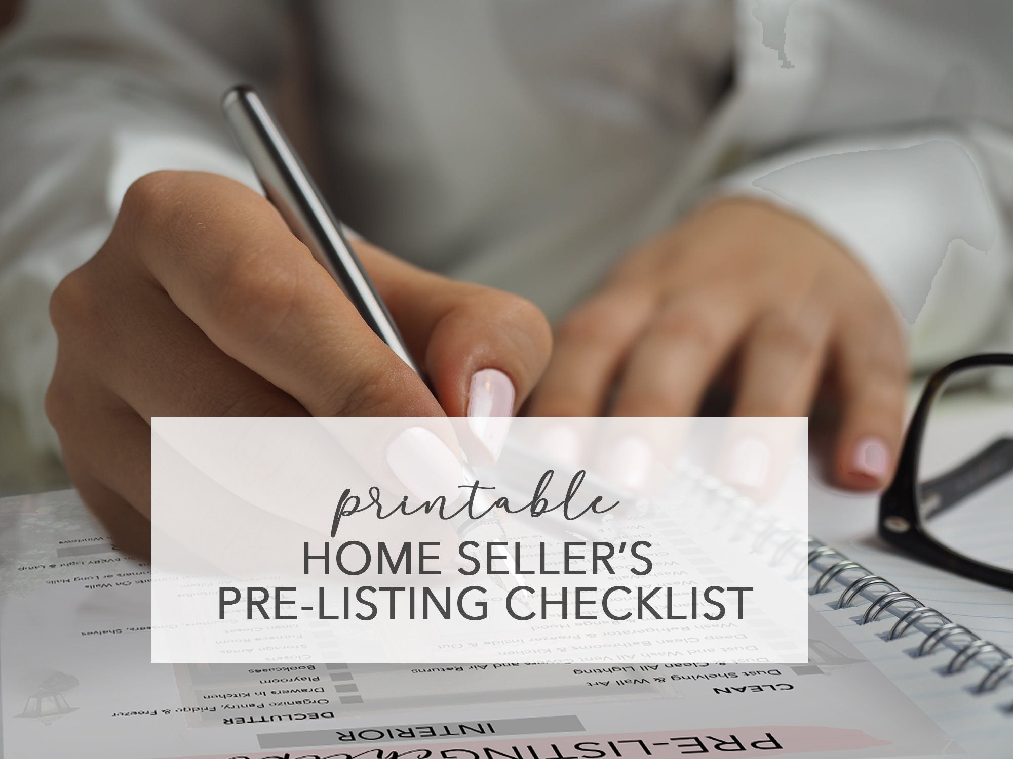 Real Estate Home Selling Checklist, Printable Pre Listing Checklist ...