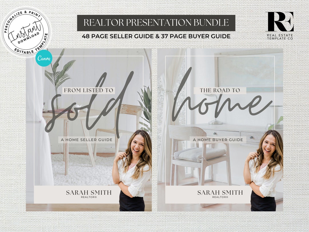 Real Estate Presentation Bundle, Real Estate Template, Seller Guide ...