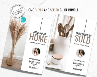 Real Estate Home Buyer and Seller Guide Bundle, Real Estate Template ...