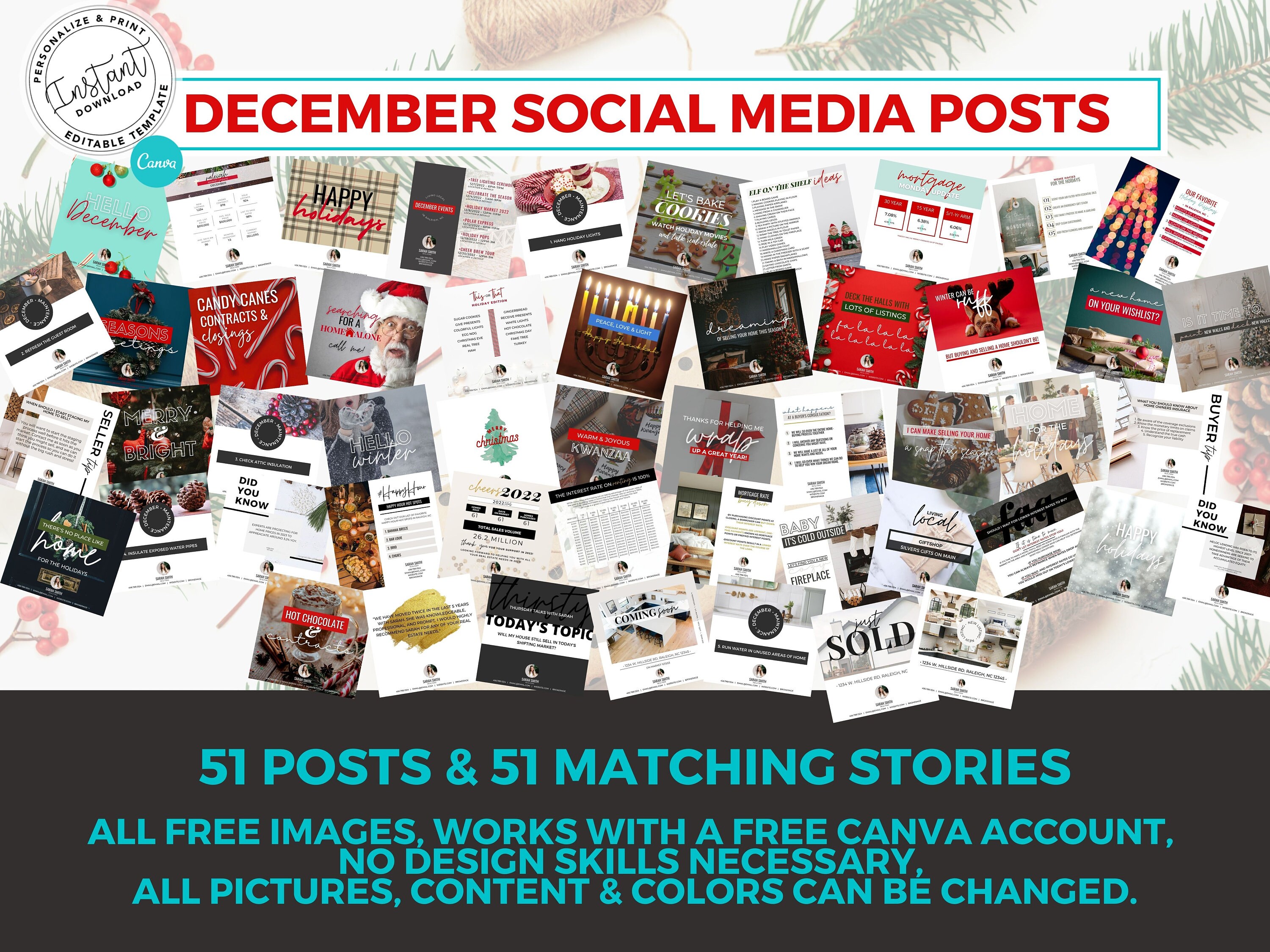 Real Estate December Social Media Post, Real Estate Marketing ...