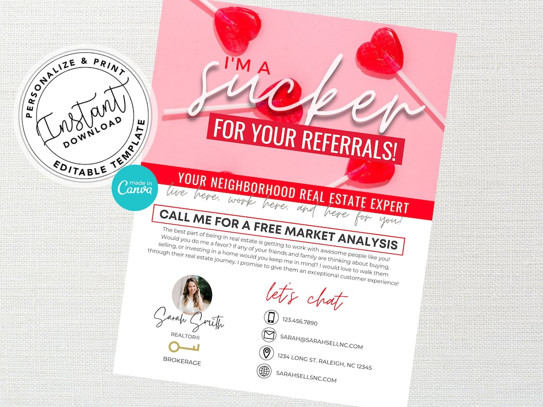 Real Estate Valentine's Day, Agent Valentine Pop By, Real Estate ...