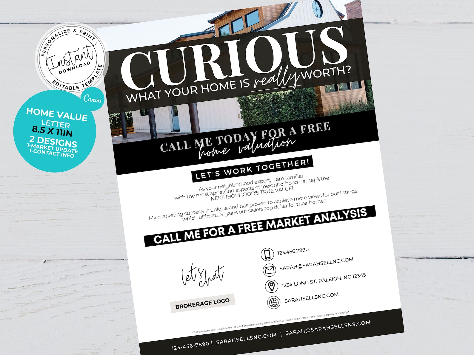 Real Estate Farming Letter, Real Estate Marketing, Real Estate Template ...