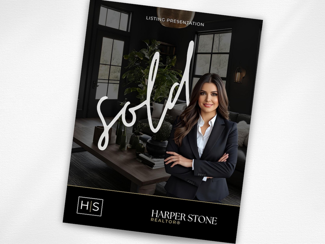 Real Estate Listing Presentation Canva Template, Luxury Home Seller CMA ...
