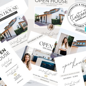 Real estate Social Media Template, 25 Open House Agent Instagram Posts ...