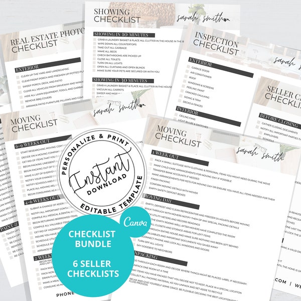 Seller Checklist Bundle - Etsy