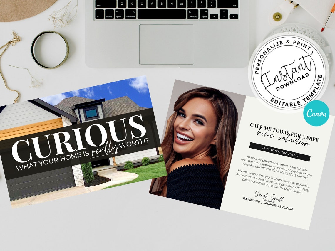 Real Estate Farming Postcard Real Estate Marketing Real | Etsy