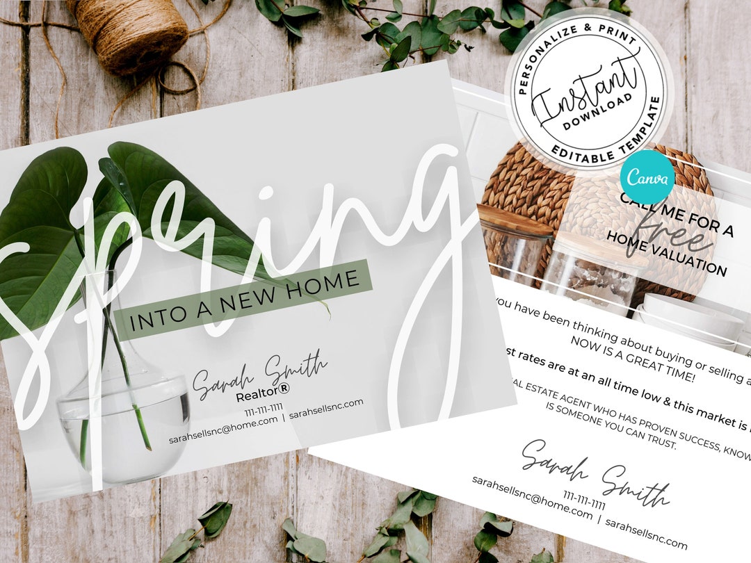 Real Estate Spring Postcards, Agent Spring Card, Agent Farming Card ...