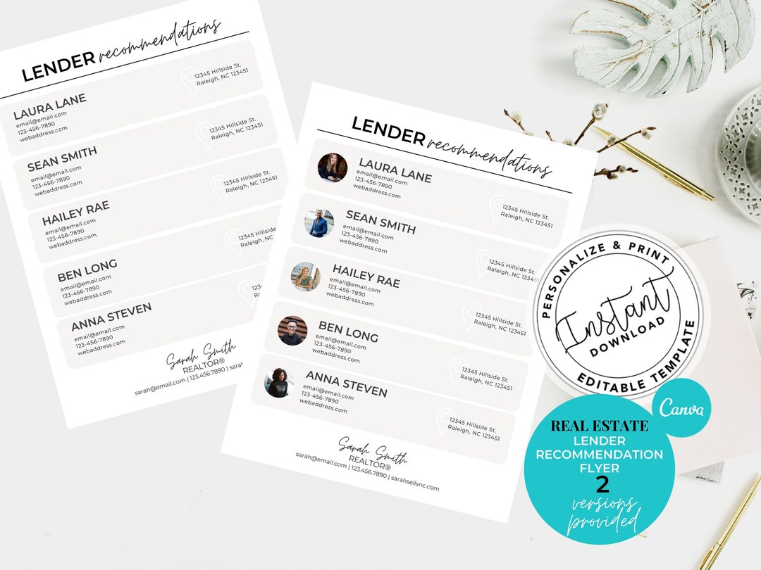 Real Estate Lender Flyer, Real Estate Marketing, Agent Lender ...