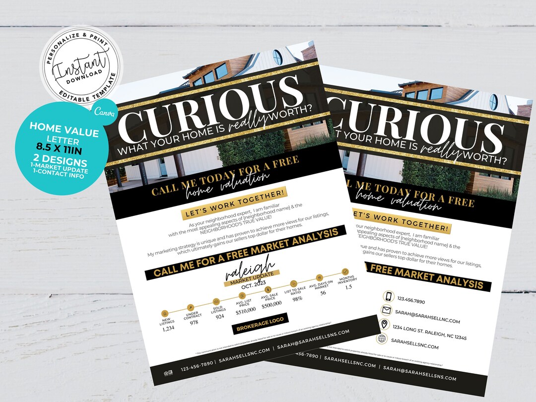 Real Estate Farming Letter, Real Estate Marketing, Real Estate Template ...