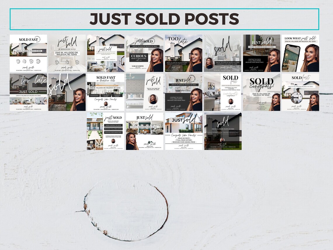 Real Estate Just Sold Social Media Posts Real Estate - Etsy