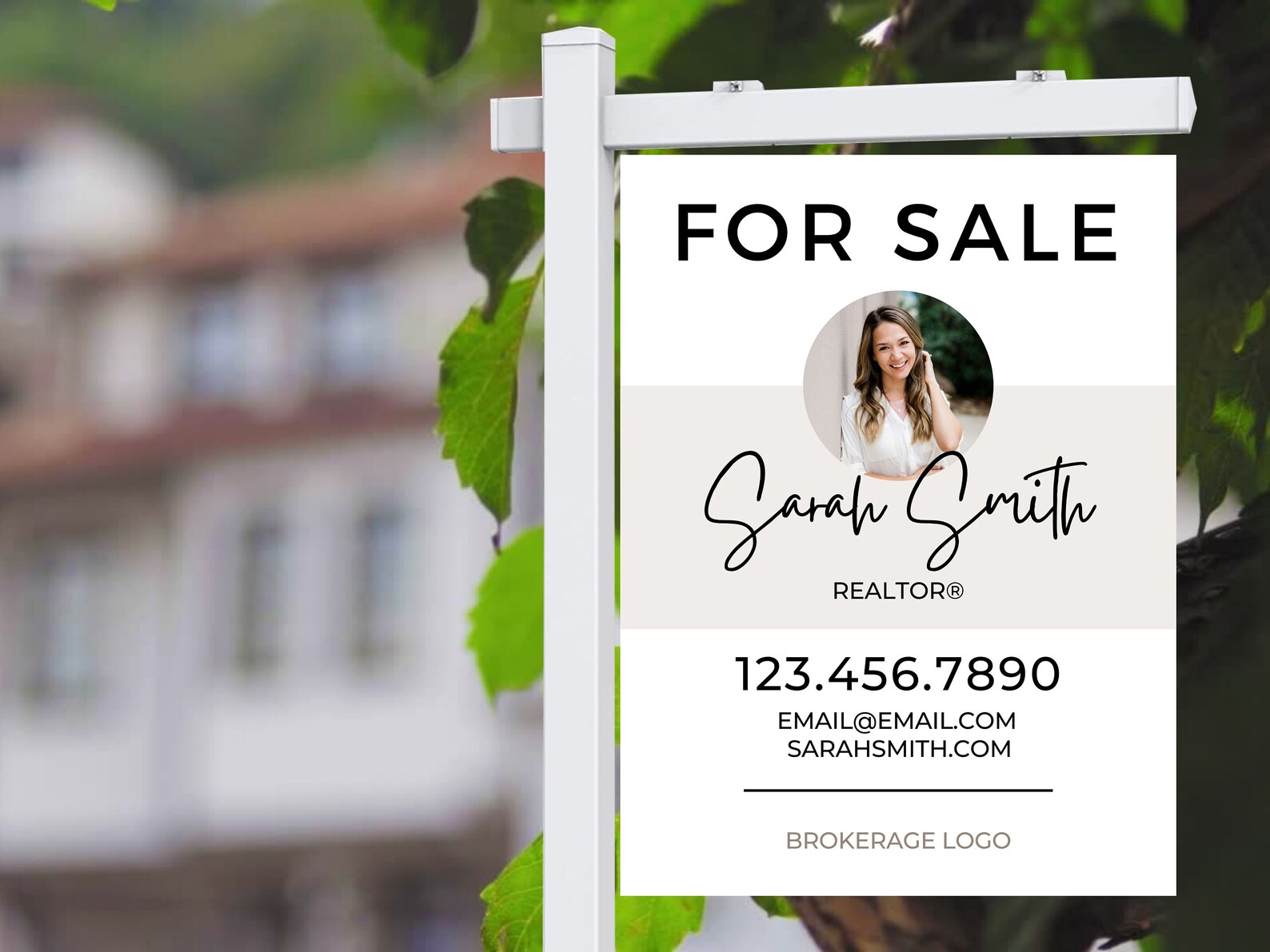 Real Estate Sign Template, Yard Sign, for Sale Sign, Listing Sign ...