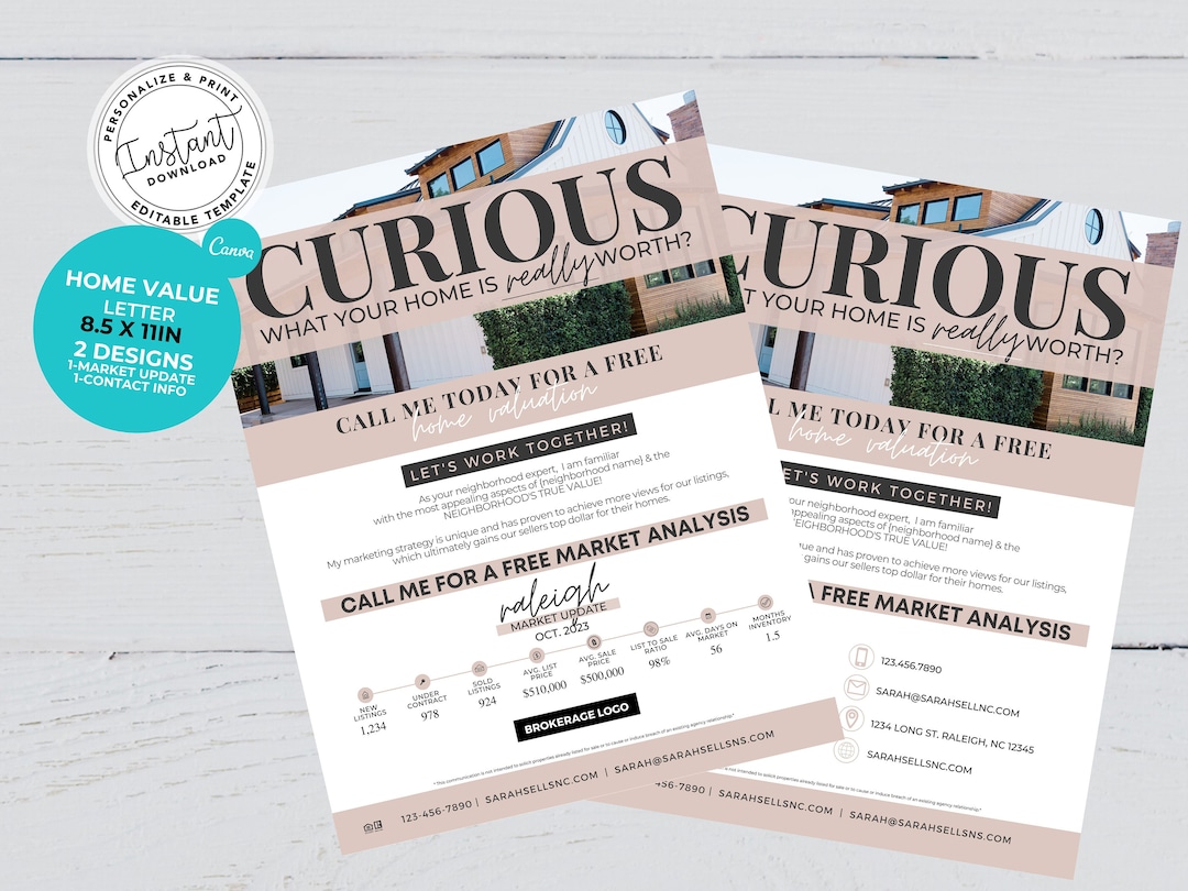 Real Estate Farming Letter, Real Estate Marketing, Real Estate Template ...