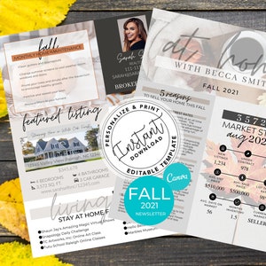 Fall Newsletter for Agents, Real Estate Marketing, Real Estate ...