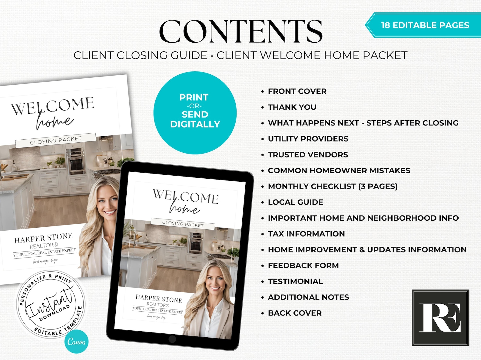 Real Estate Closing Packet Template | New Home Buyer Guide | Canva ...