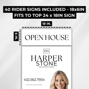 Real Estate Sign Bundle | Modern Yard Signs, Open House, Pointer Sign ...