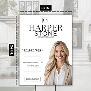 Real Estate Sign Bundle | Modern Yard Signs, Open House, Pointer Sign ...