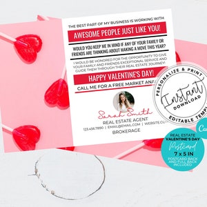 Real Estate Valentine's Day, Realtor Valentine Pop By, Real Estate ...