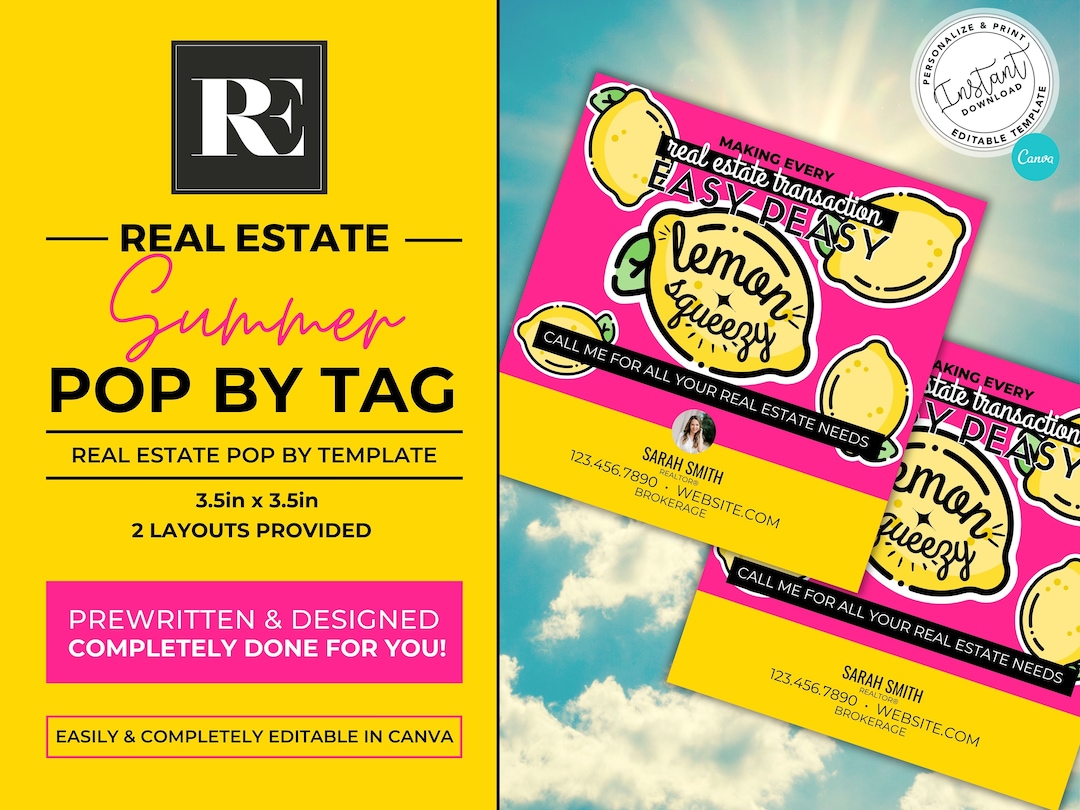 Summer Agent Pop By, Real Estate Marketing, June Pop By, July Pop By ...