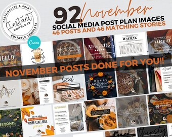 Real Estate Social Media Fall Real Estate Marketing Fall - Etsy